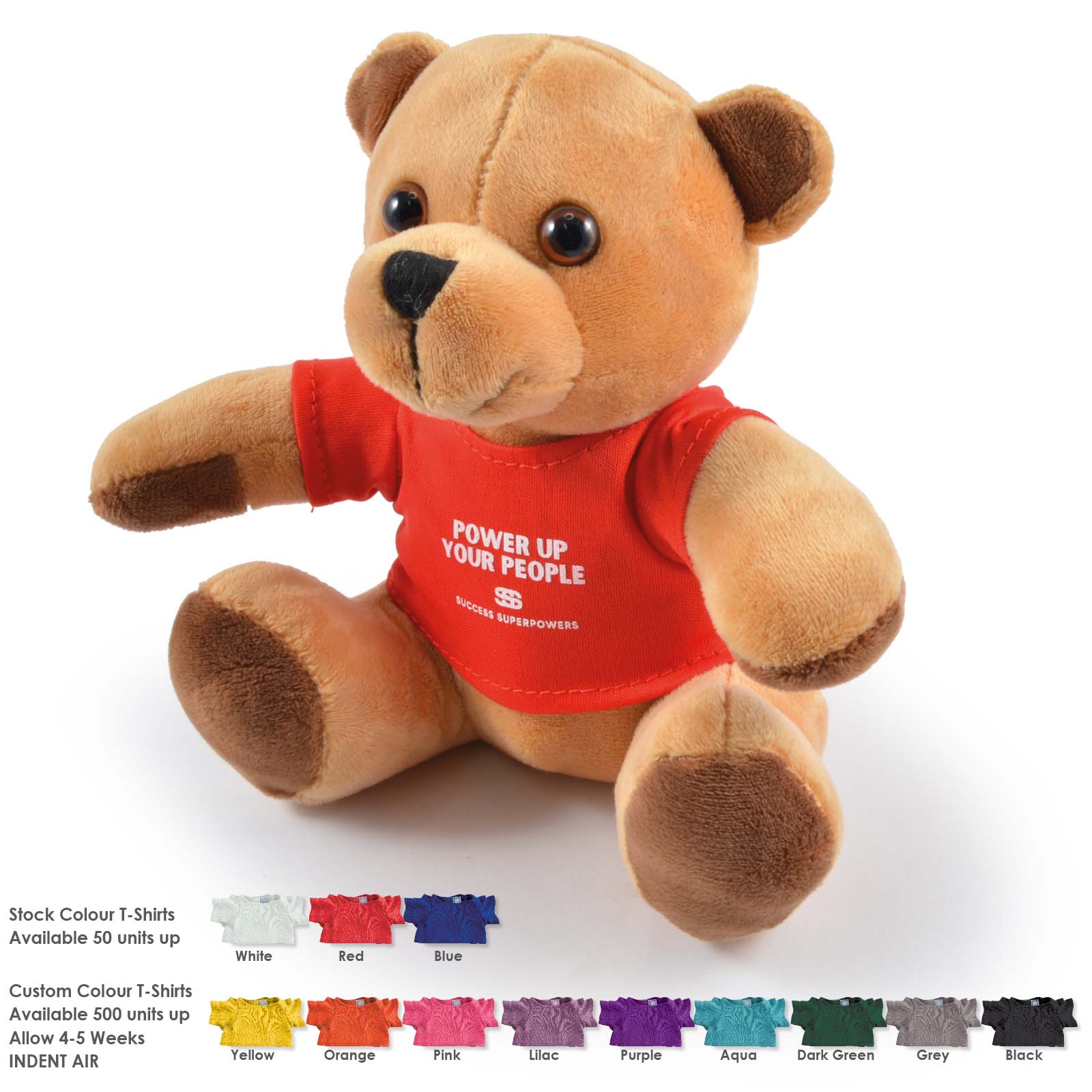 LL30193.Honey Plush Teddy Bear custom promotional trucker caps